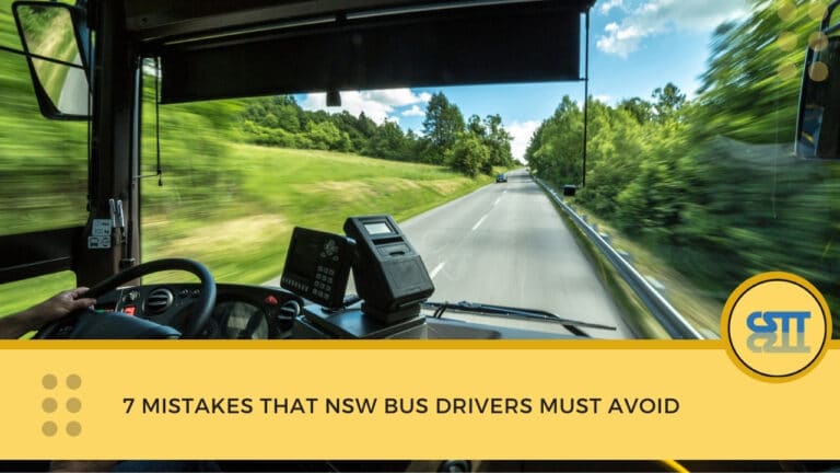 7 Mistakes That NSW Bus Drivers Should Always Avoid - CS Transport Training